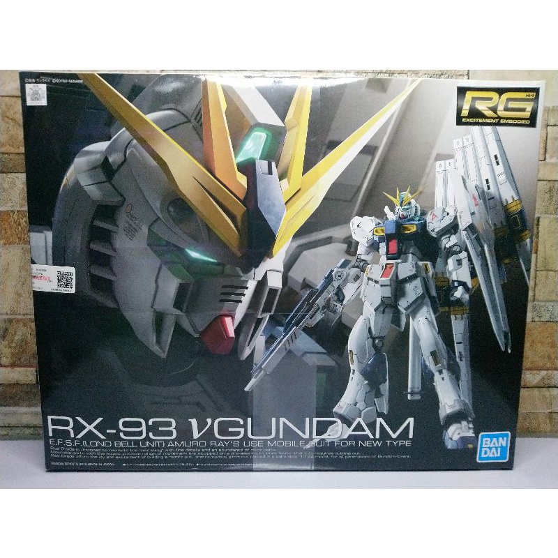 Real Grade RG Nu Gundam RX-93 V Mobile Suit Gundam Bandai | Shopee ...
