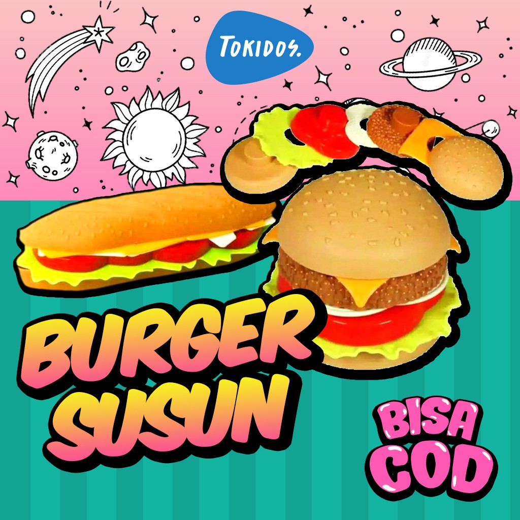 Disassembly Toys Assembling Burger Sausage Hotdog Educational Toys For ...