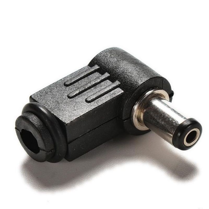 Right Angle 2.1x5.5mm 2.1mm DC Power Male Plug | Shopee Philippines