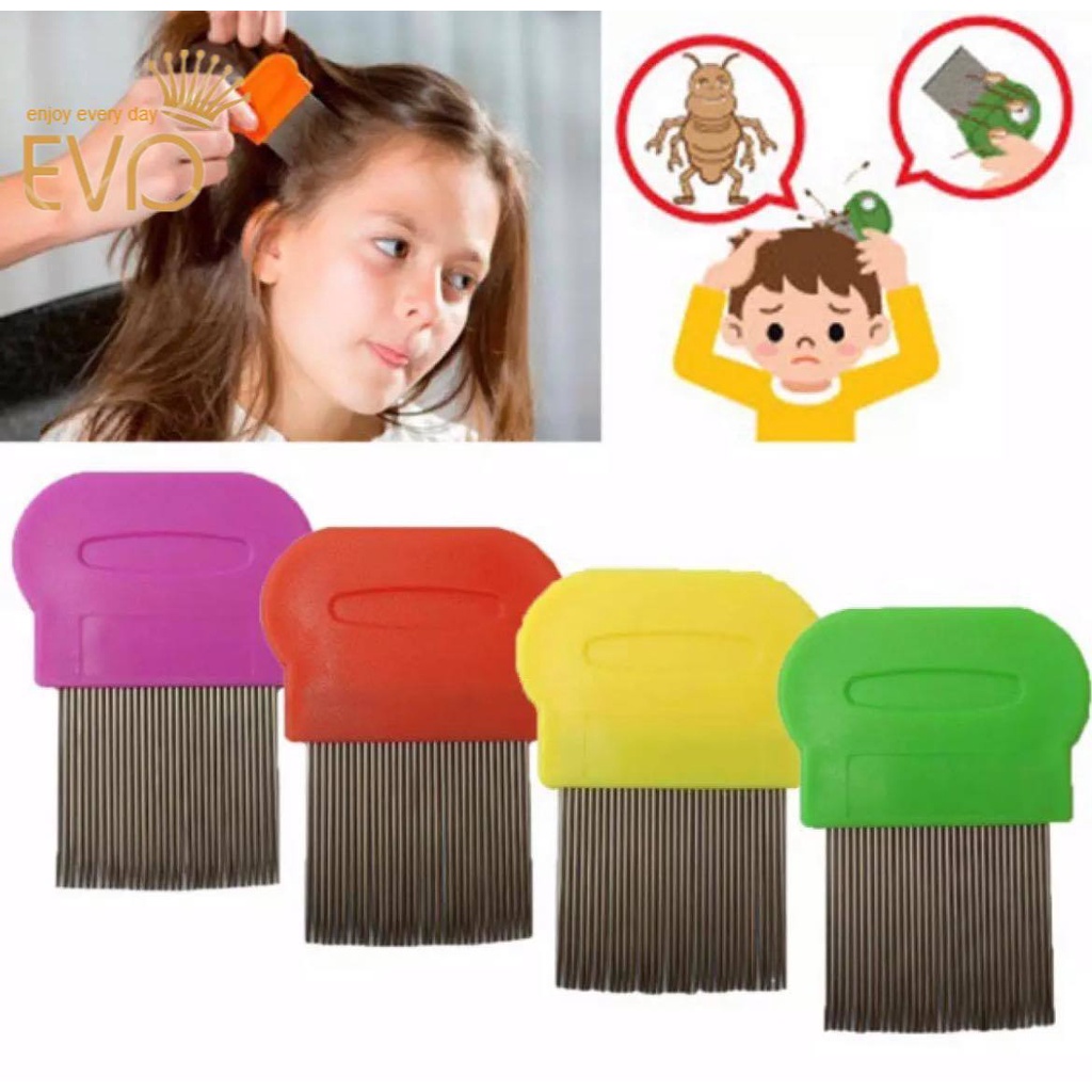 EVD# Magic Suyod Stainless Steel Lice Terminator Hair Comb Brush random ...
