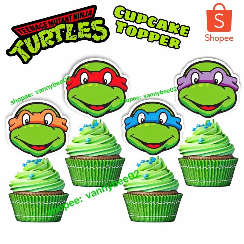 Printable Ninja Turtle Cupcake Toppers