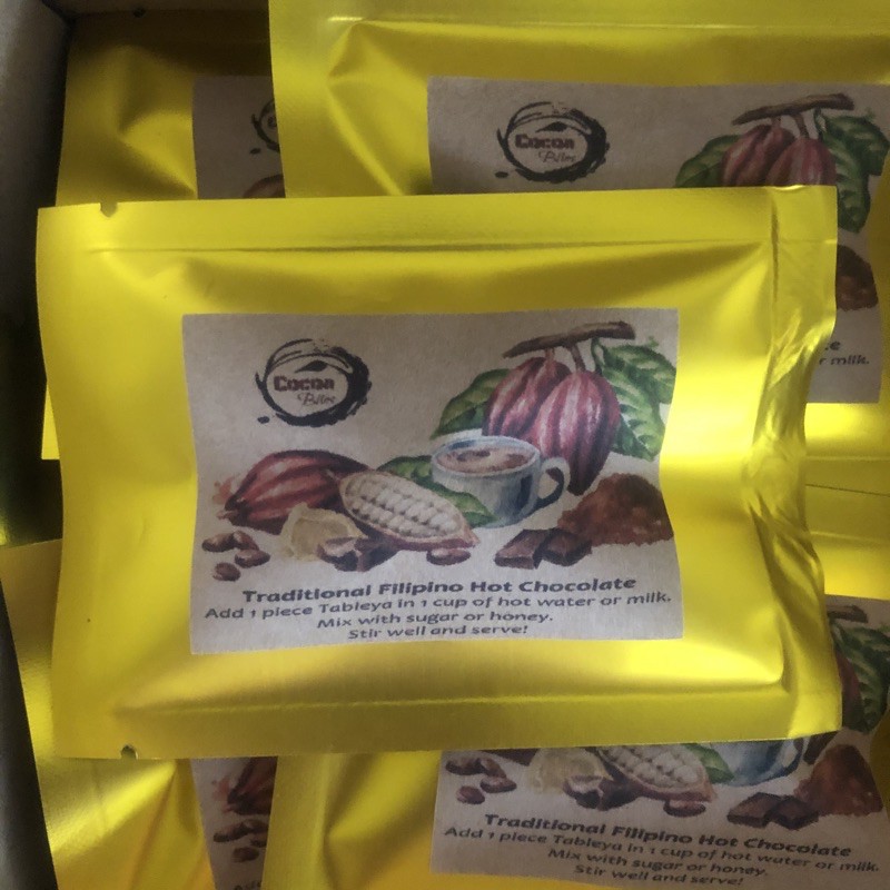 Tablea pack / single serve tableya hot chocolate / cocoa bites ...