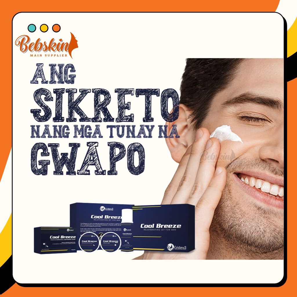 Original Cool Breeze Rejuvenating Facial Set for Men Evidence | Shopee ...