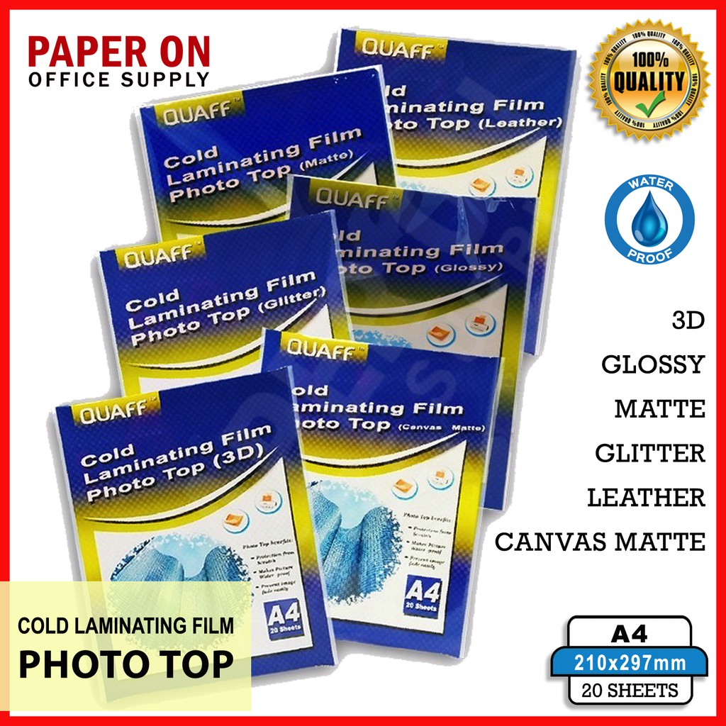 QUAFF Photo Top 3D/Glossy/Matte/Leather/Glitter/Canvass Matte | Shopee ...