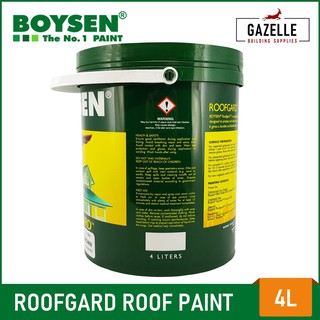 Boysen Roofgard Roof Paint - 4L (8 colors) | Shopee Philippines