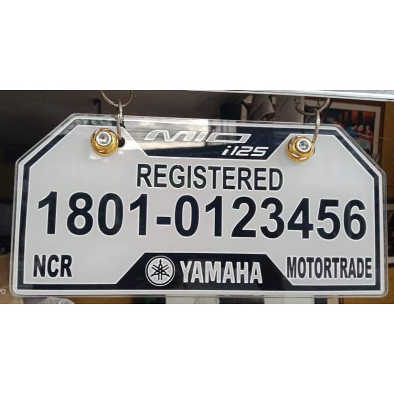 5mm acrylic Temporary plate number /car plate | Shopee Philippines