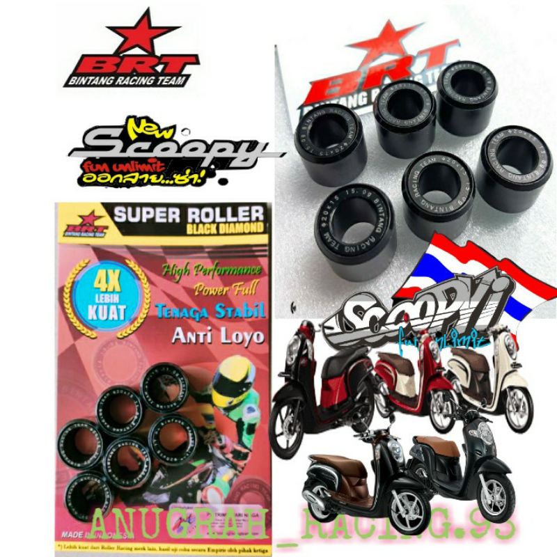 Roller SUPER BLAC DIAMOND BRT BEAT Injection FI SCOOPY BEAT STREET ...