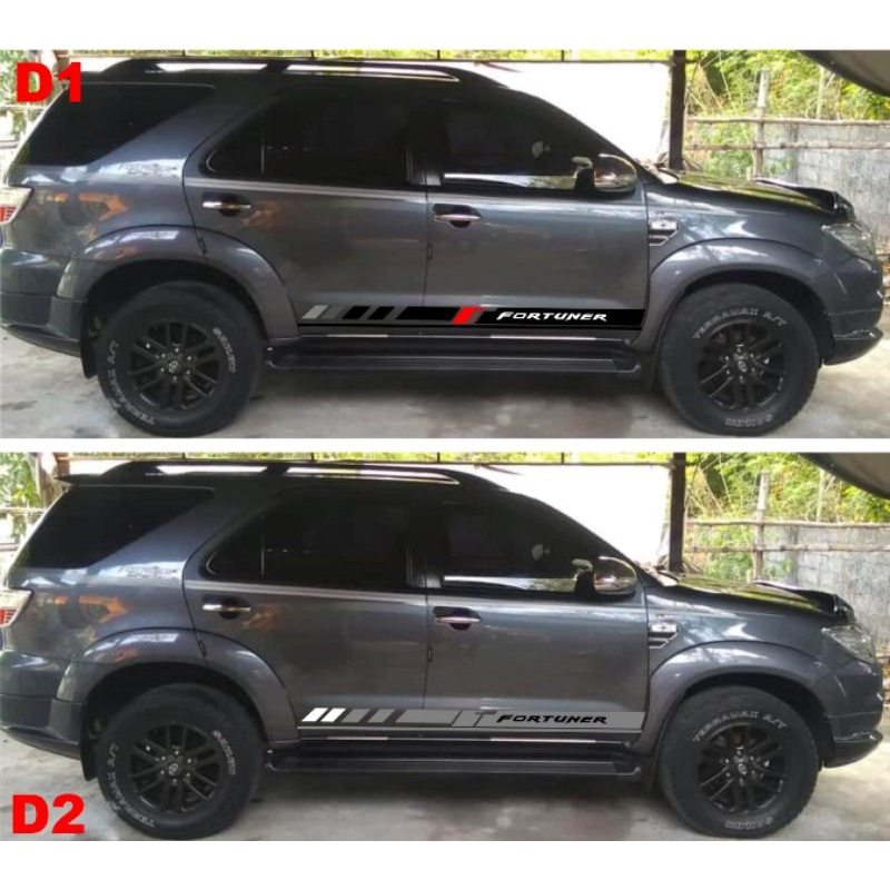 2pcs Toyota Fortuner Gen 1 side door Sticker decals | Shopee Philippines