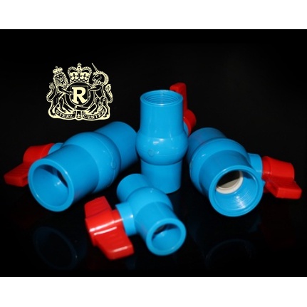 PVC Blue Ball Valve 1/2" 3/4" 1" Plastic PLIN | Shopee Philippines
