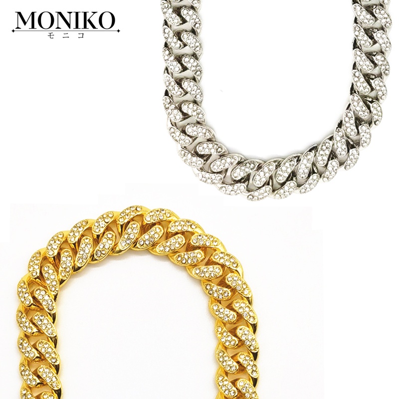 MONIKO Hiphop Street Fighter Full Diamonds Cuban Necklace For Man ...