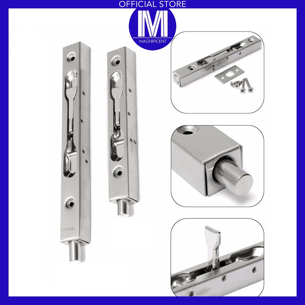 Stainless Steel 304 Exposed Screw Flush Bolt for Door Security | Shopee ...