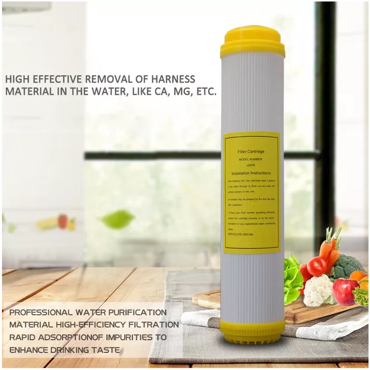 Ion exchange resin filter / water softener resin bonded filter ...