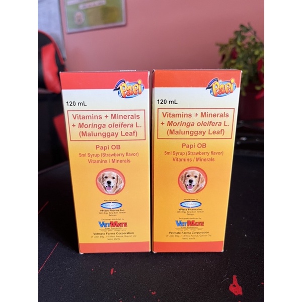 PAPI OB MULTIVITAMINS 120ml strawberry flavor | Shopee Philippines