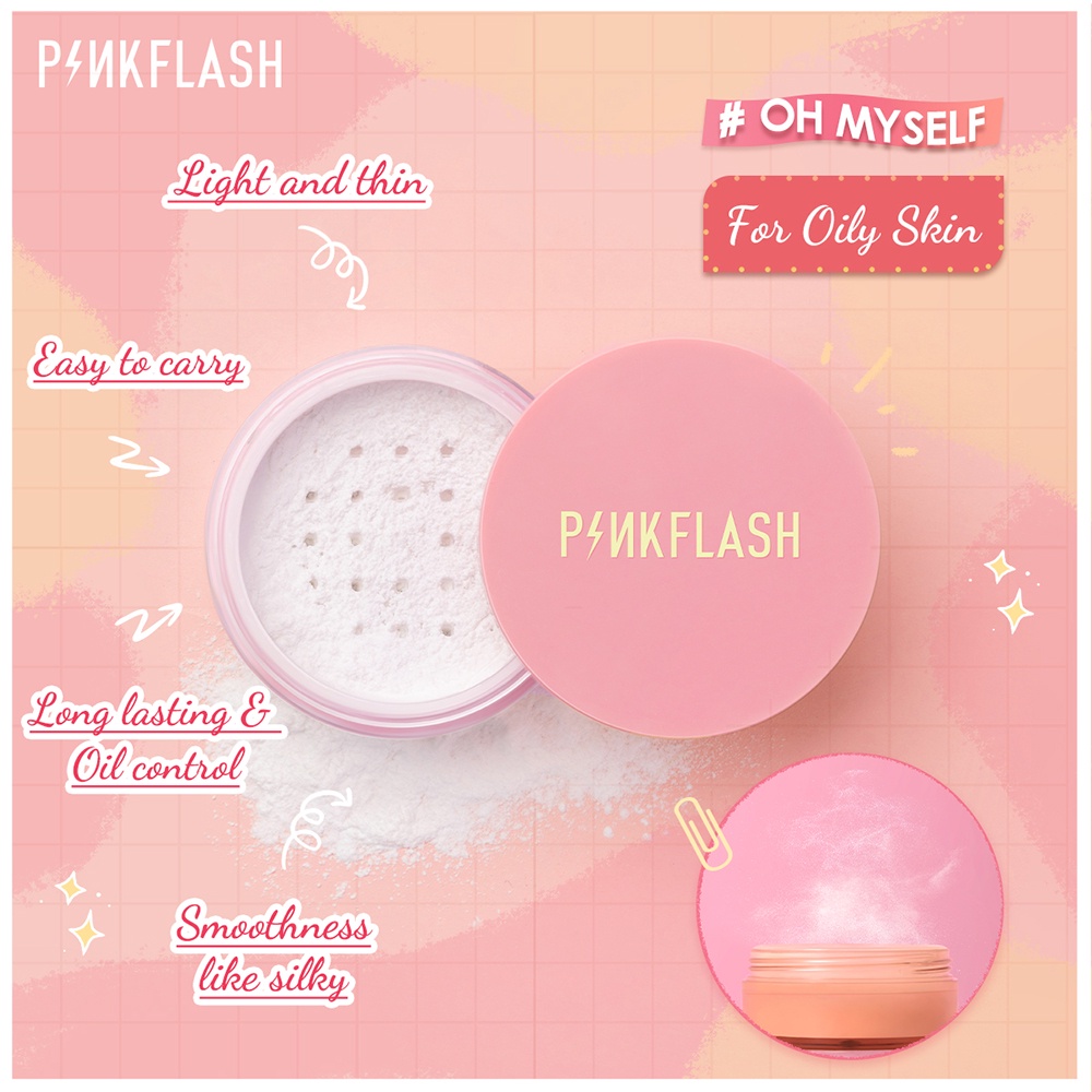 PINKFLASH OhMySelf Loose Setting Powder Oil Control Matte Lightweight ...