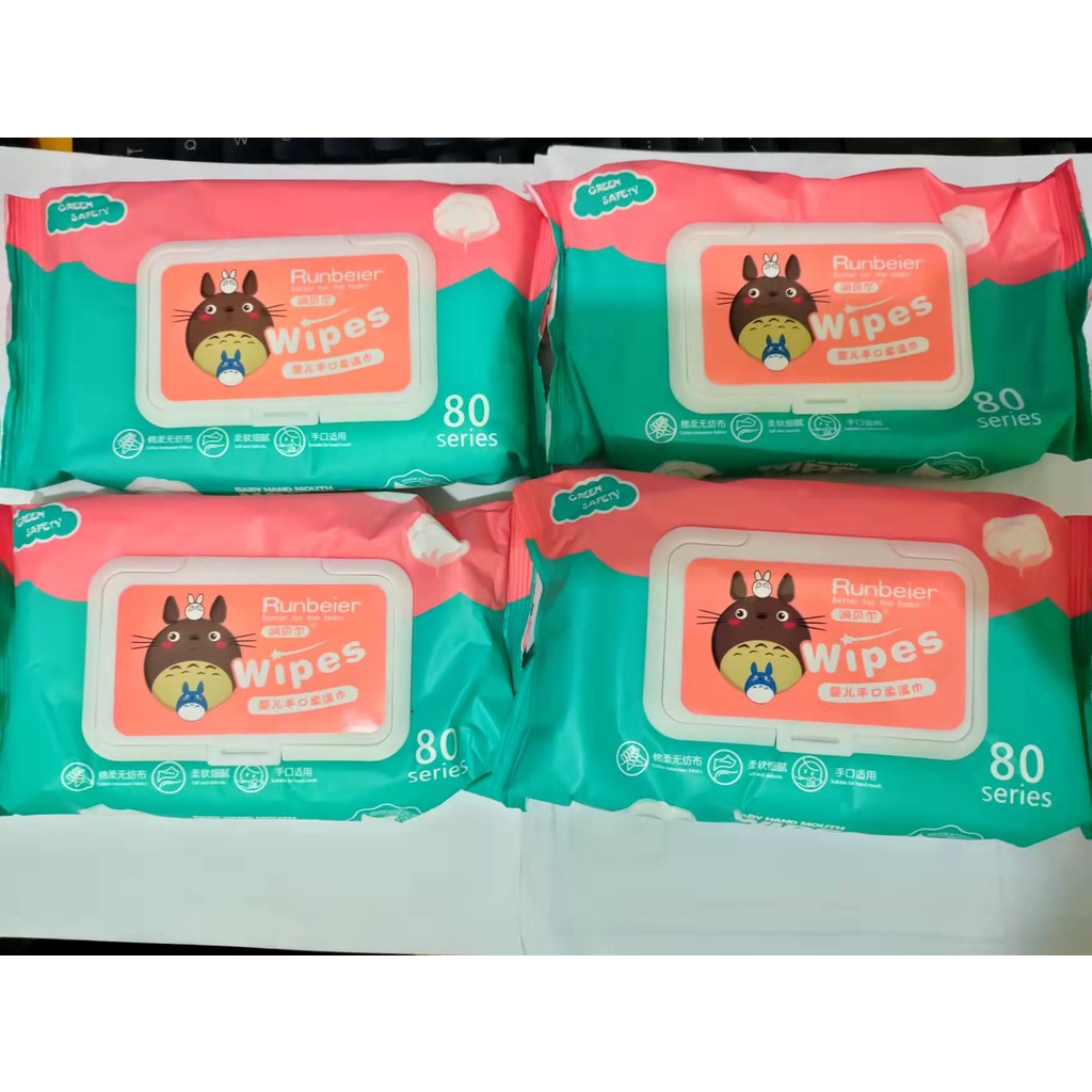 Double H Online Shop ( SET OF 4 ) "RUNBEIER BABY WIPES 80pcs per pack ...