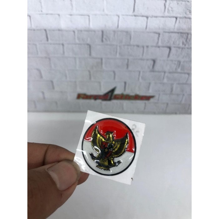 New!! Garuda Flag Mini 3D Embossed Sticker - UniTop