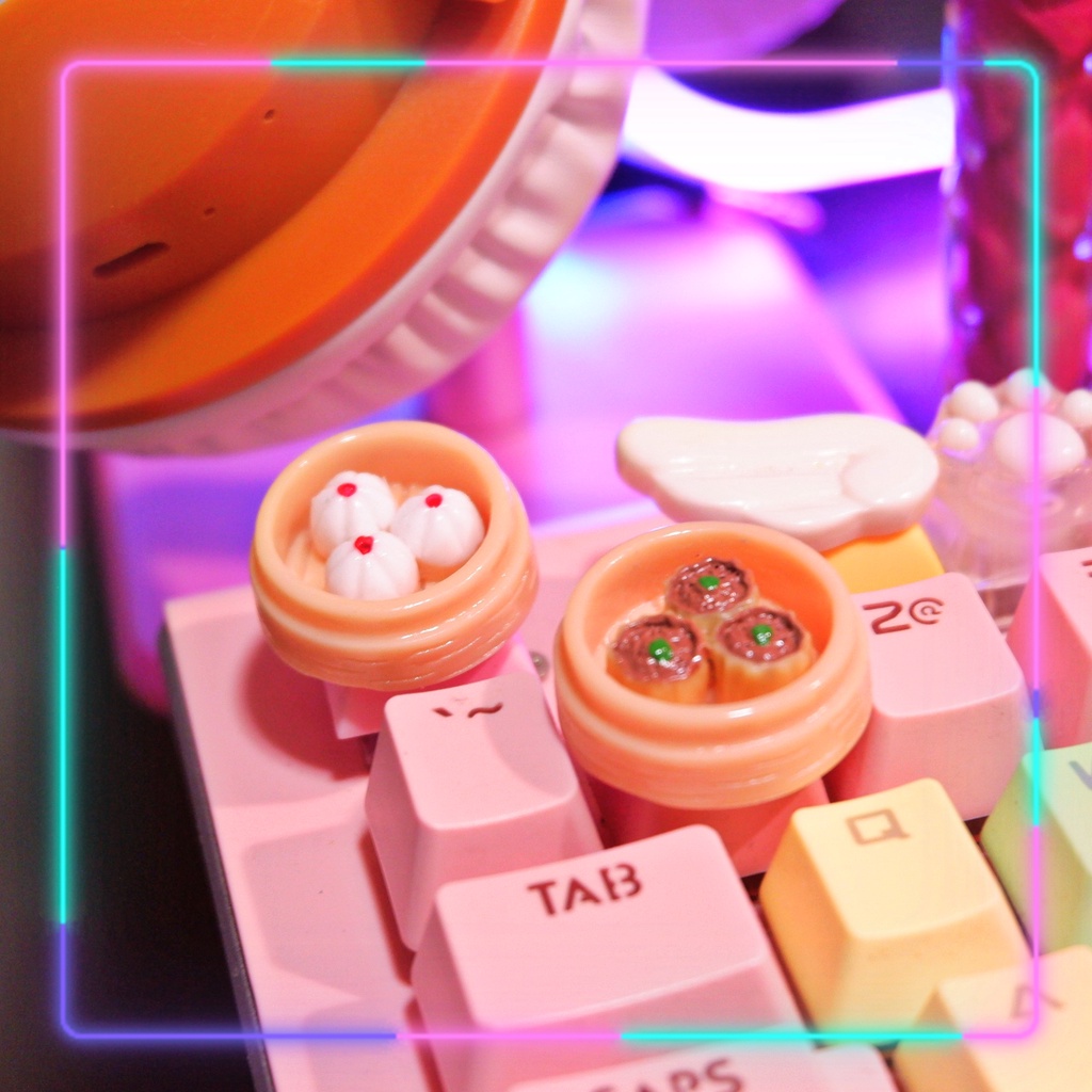Chinese Cuisine Artisan Kawaii Keycaps for Mechanical Keyboard | Shopee ...