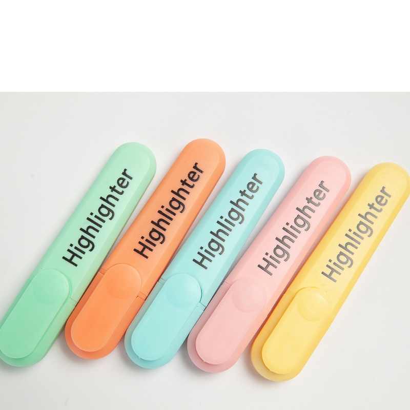 6 Color Macaron Highlighter Key Assignment Markers Big Markers Thick ...