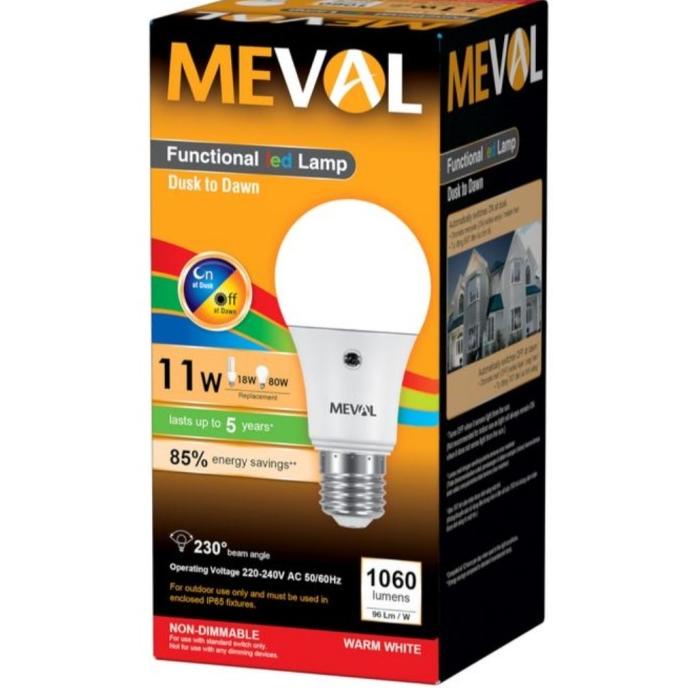 Photocell Sensor Bulb 11 Watt Daylight Photocell Light Sensor LED Bulb ...