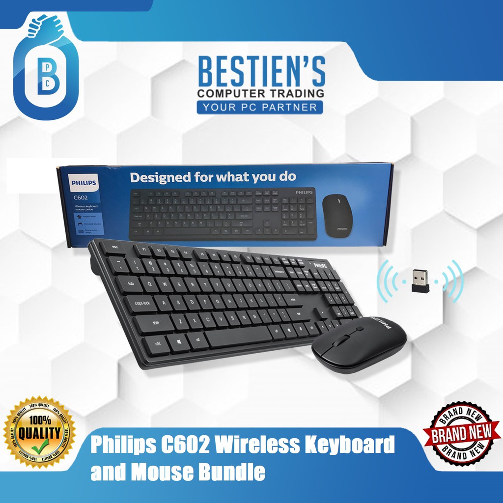 Philips C602 Wireless Keyboard and Mouse Bundle | Shopee Philippines
