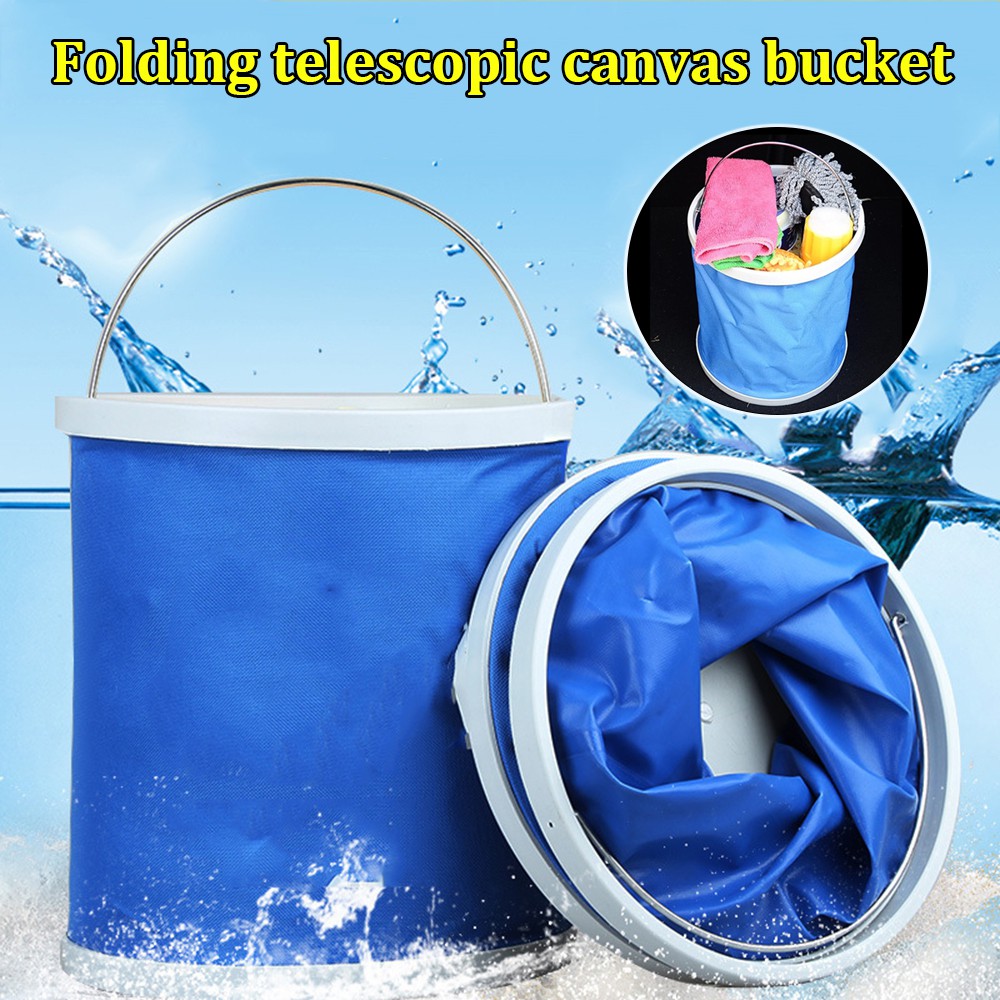 11L Portable Folding Oxford Water Bucket Multifunctional Retractable ...