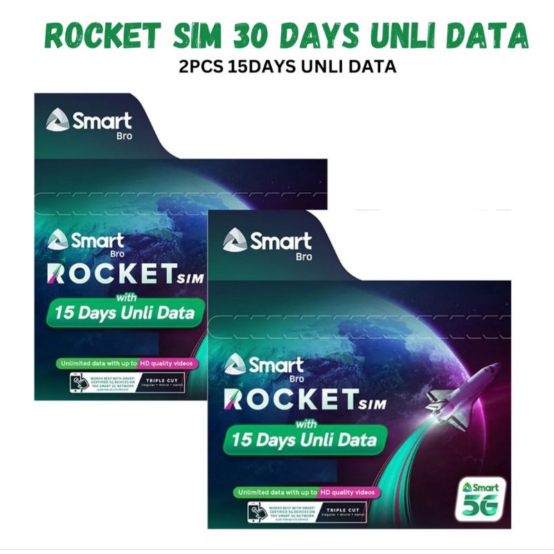 ROCKET SIM (FREE 30days/15days) | Shopee Philippines