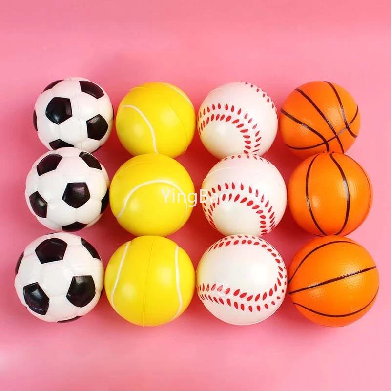 1pcs Squeeze Ball Hand Exerciser Orange Mini Basketball Football Hand ...