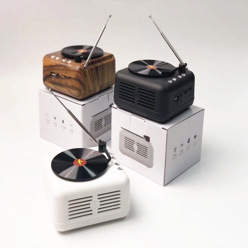 COD Retro record player wireless bluetooth speaker Multifunction Mini ...