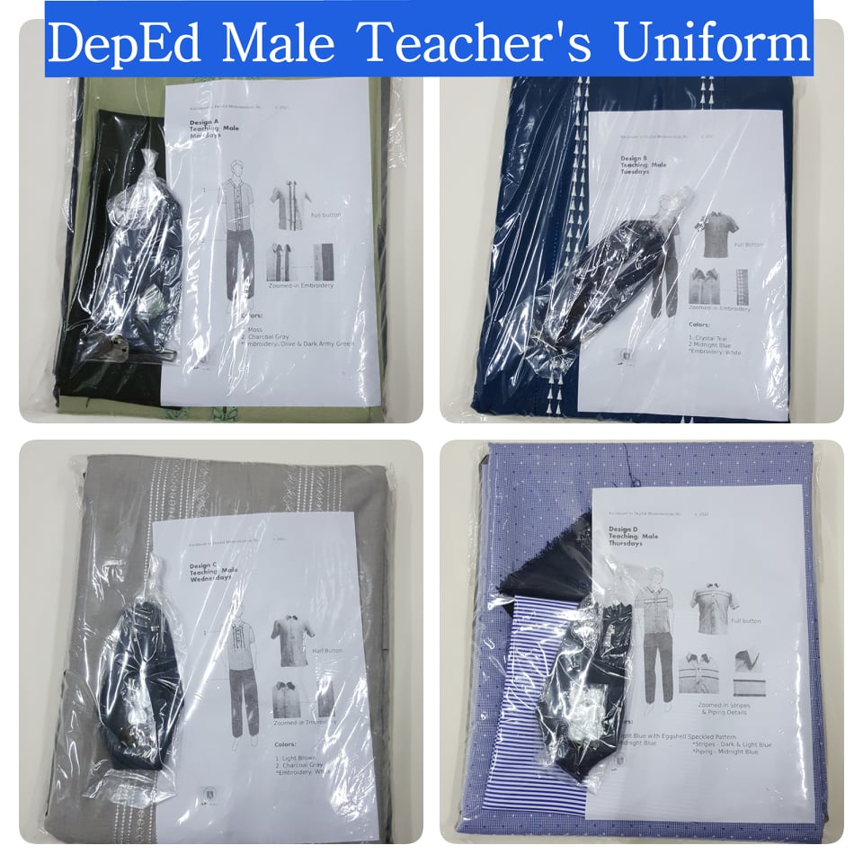 DepEd Male Teaching Uniform 2021 | Shopee Philippines