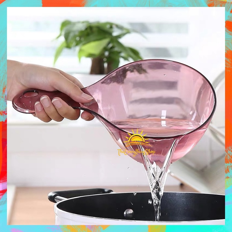 Japanese Water Dipper Clear Tabo Aesthetic Transparent Scooper Bathroom ...