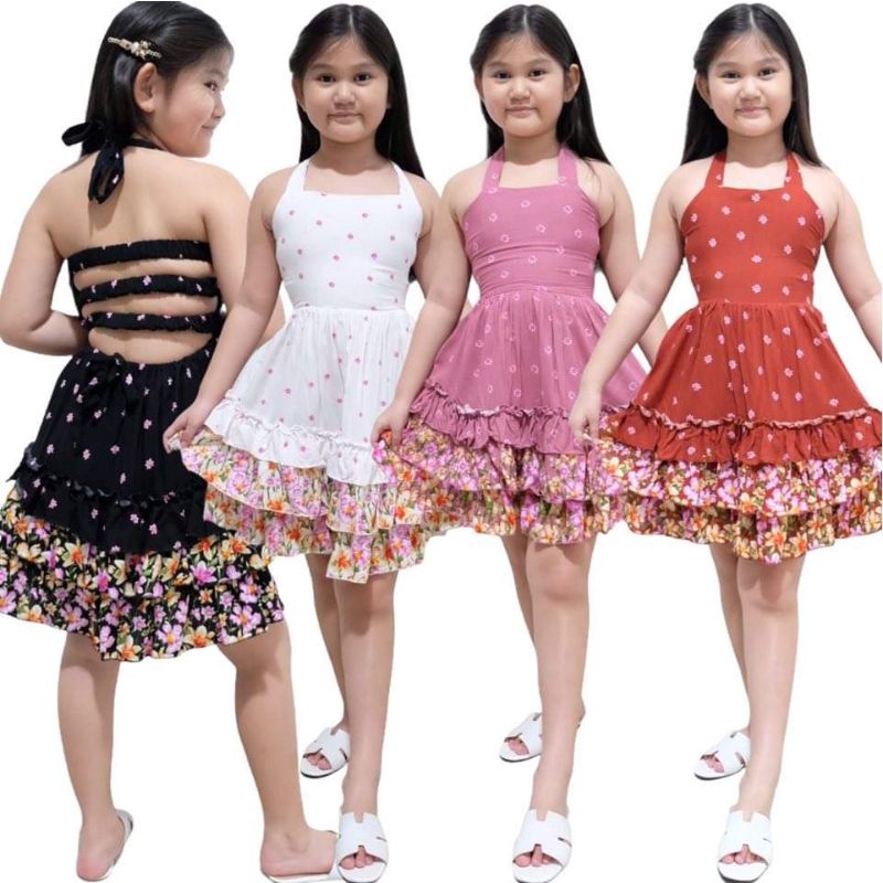 STEFFANY SEXY BACK LADDER MINI DRESS(fit 5-7yrs old) | Shopee Philippines