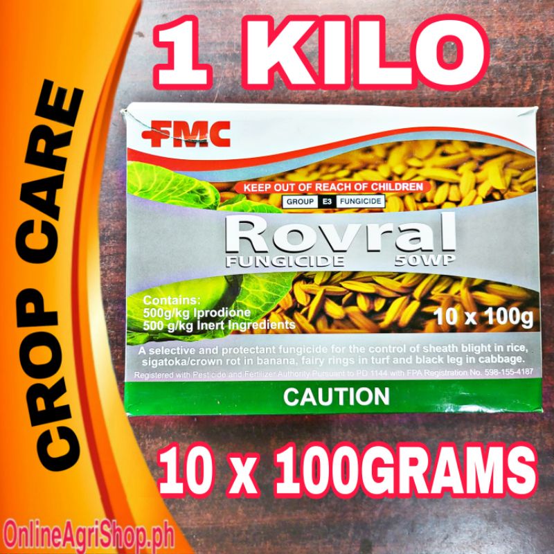 ROVRAL 50 WP FUNGICIDE IPRODIONE 1 KILO OR 10 X 100 GRAMS BY FMC ...