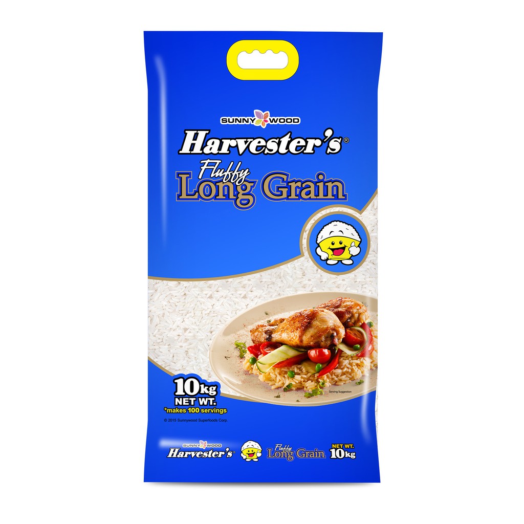 Harvesters Long Grain Rice 10kg (Buhaghag Fluffy Variety) | Shopee ...