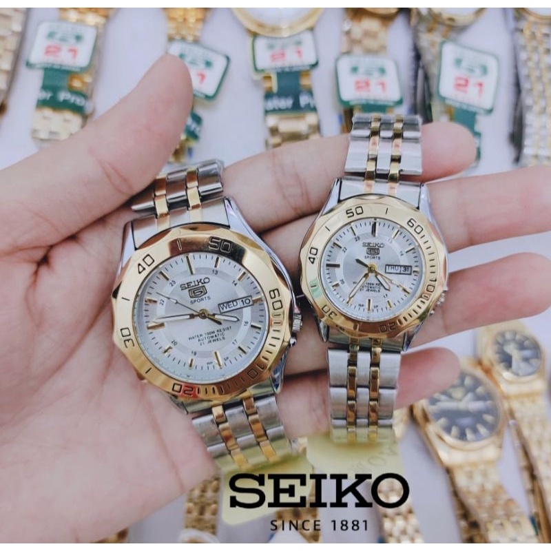 seiko watch for men, automatic hand movement with double calendar ...