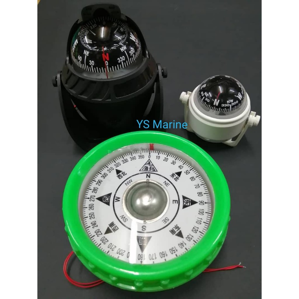 Kompas Bot Laut, kereta / Sea Marine Compass Portable Electronic Boat ...