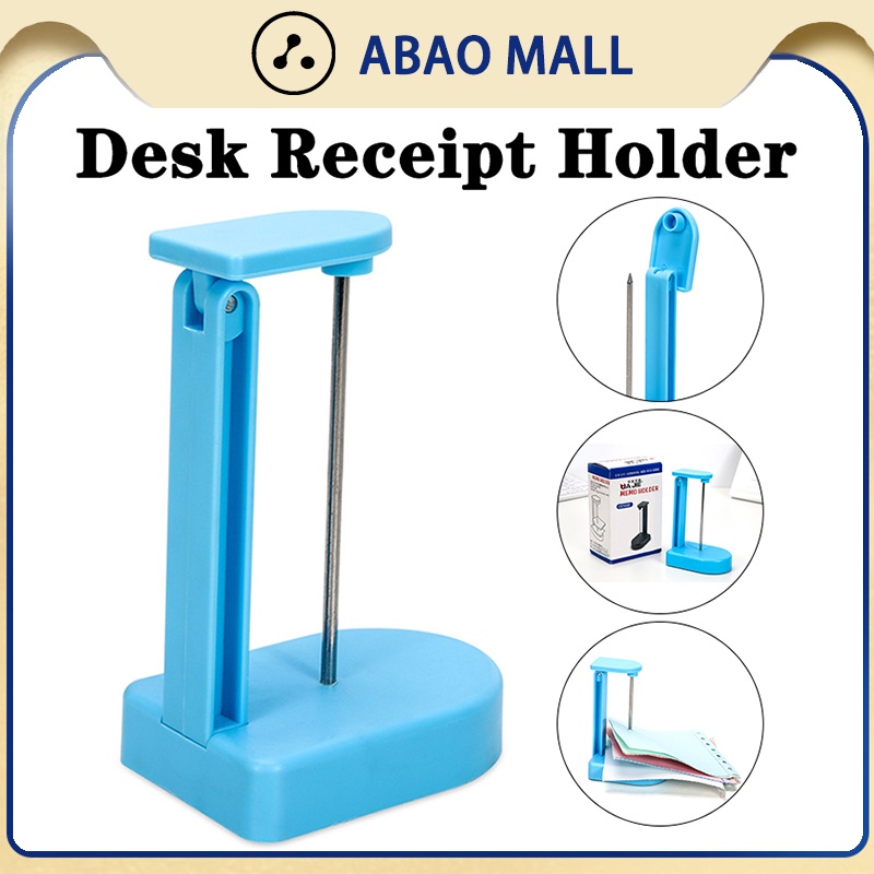 Desk Receipt Holder Receipt Spindle with Safety Protective Cover Design ...