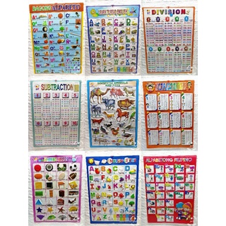 Assorted Kids Learning Chart 50pcs | Shopee Philippines