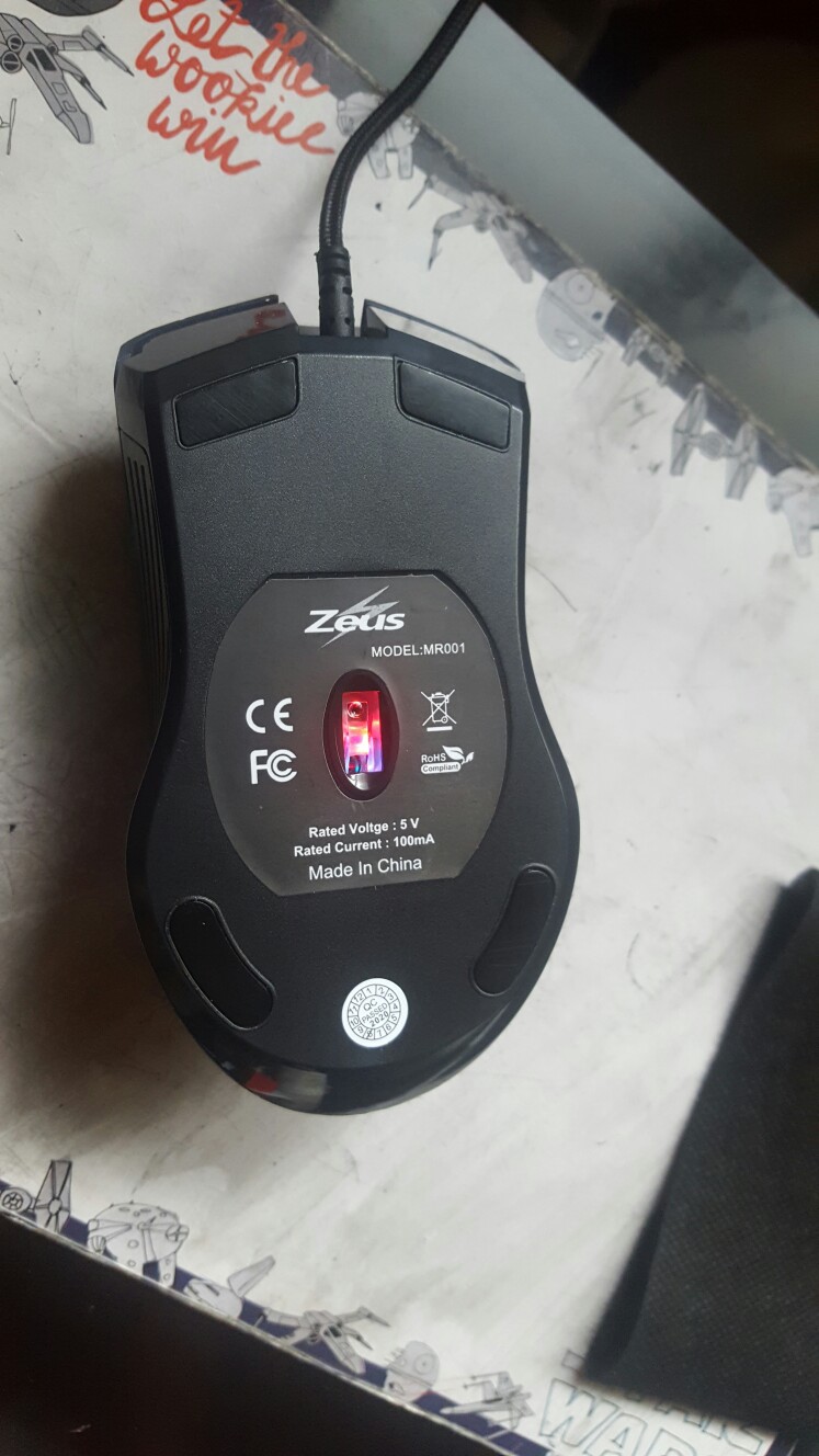 Zeus MR001 ( Z - Lance Head ) Wired Gaming Mouse RGB Backlight Gaming ...