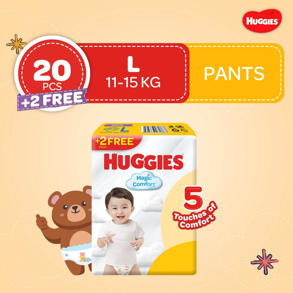 Huggies Magic Comfort Eco Large - 22 pcs | Shopee Philippines