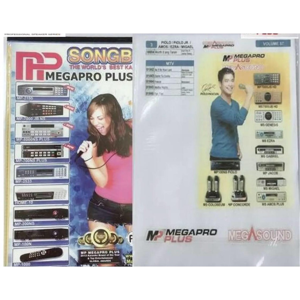 Megapro PLUS songbook w/ songlist(mp100) | Shopee Philippines