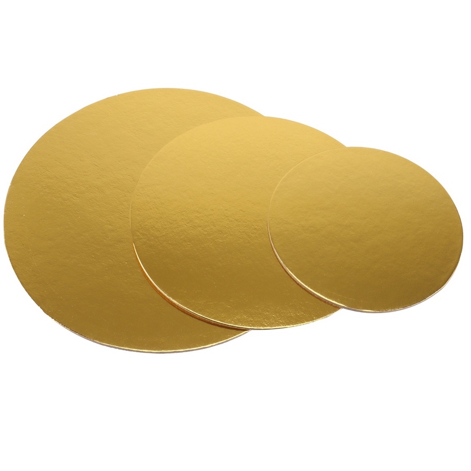 GOLD CAKE BOARD 4" 5"6" 8" 9" 10" 12" ( 5 PCS) | Shopee Philippines