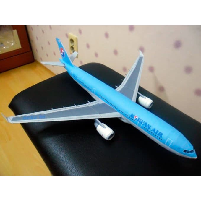 Diy Miniature Papercraft A330 Airbus Korean Air Bus Plane Model Presyo ...