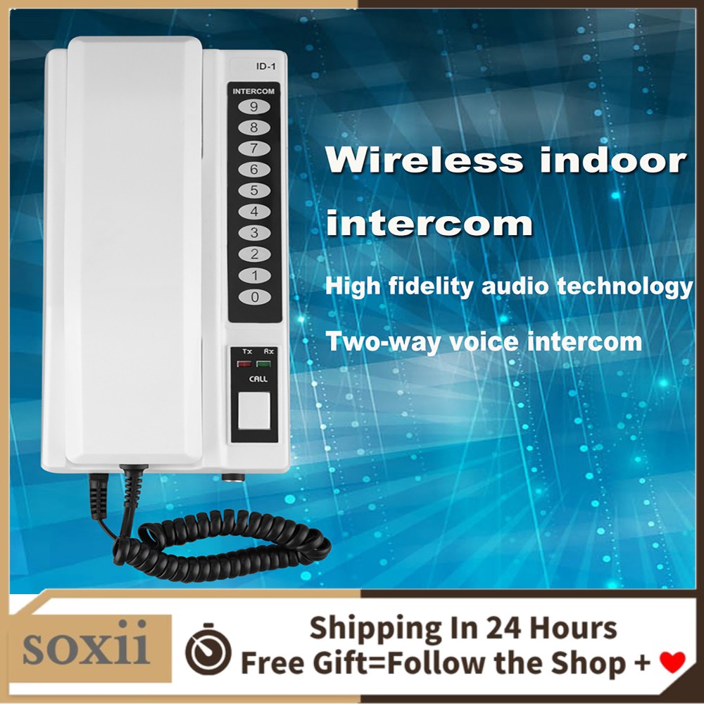 【Ready Stock】433Mhz Wireless Intercom System Secure Interphone Handsets ...