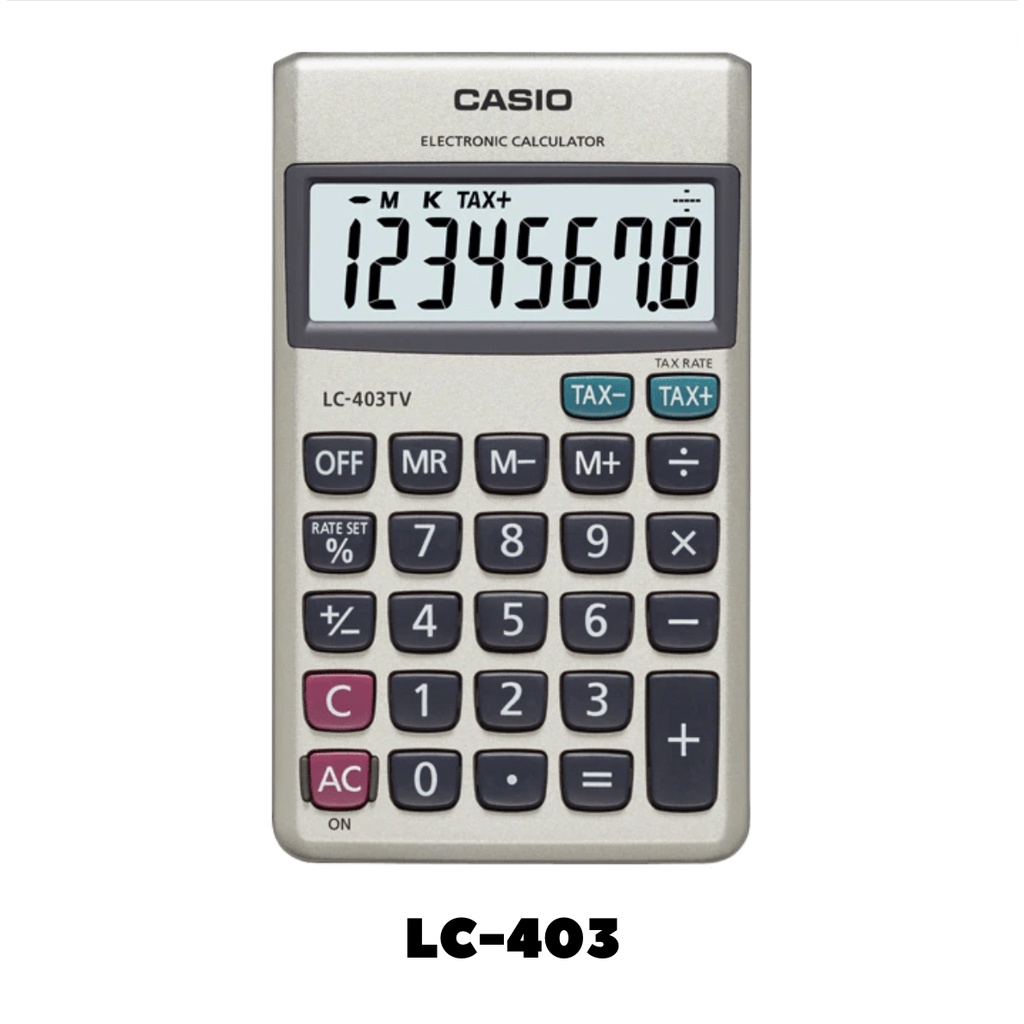 Casio Lc403tv Pocket Calculator 8 Digits | Shopee Philippines