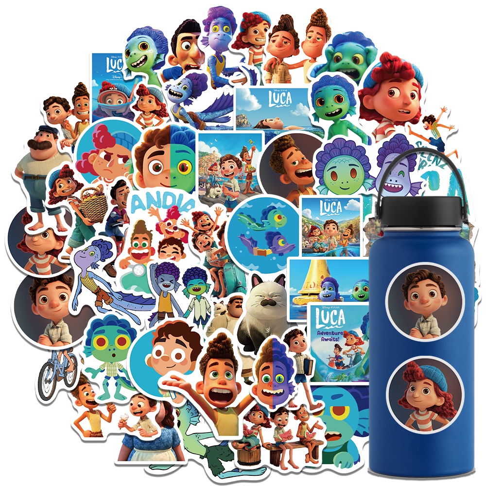 In stock 50pcs Luca series stickers waterproof skateboard laptop ...