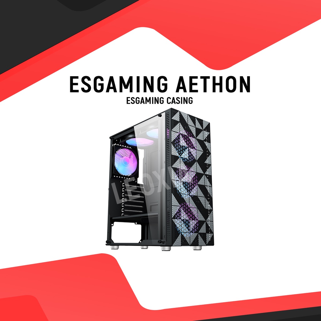 ESGAMING CPU ATX MID TOWER COMPUTER CASE | Shopee Philippines
