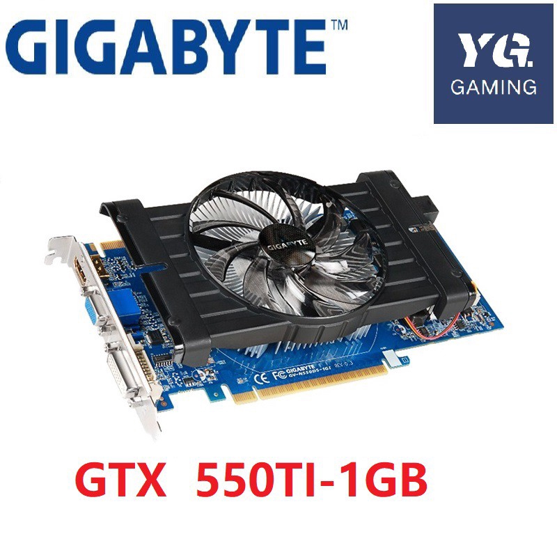 GIGABYTE Original GTX 550 Ti 1GB 192Bit GDDR5 Video Cards | Shopee ...