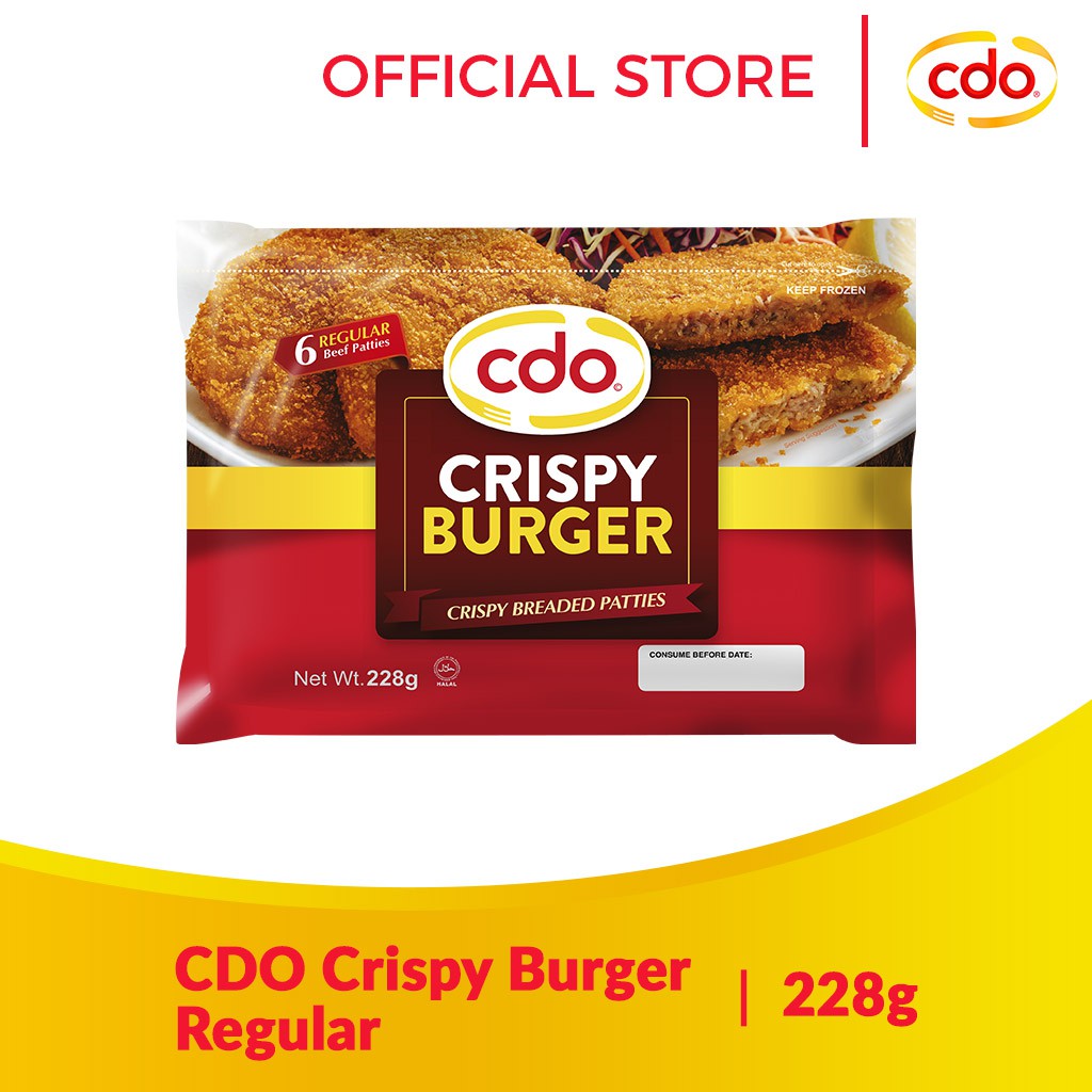 CDO Crispy Burger 228g | Shopee Philippines