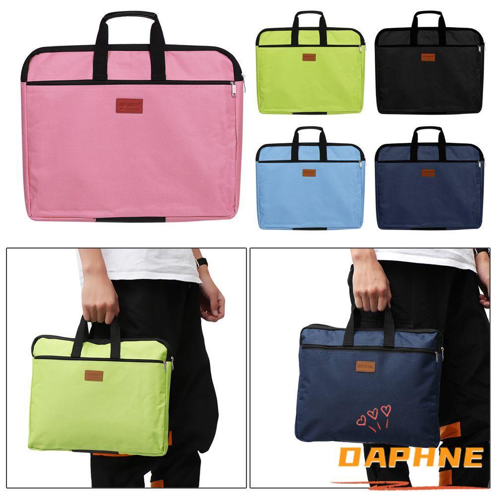 DAPHNE Business Documents File Folder Zipper Double Layers Files Bag ...