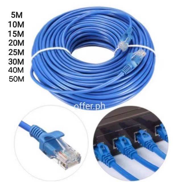 Network Lan Cable For 5M/10M/15M/20M/30M/40M/50M | Shopee Philippines